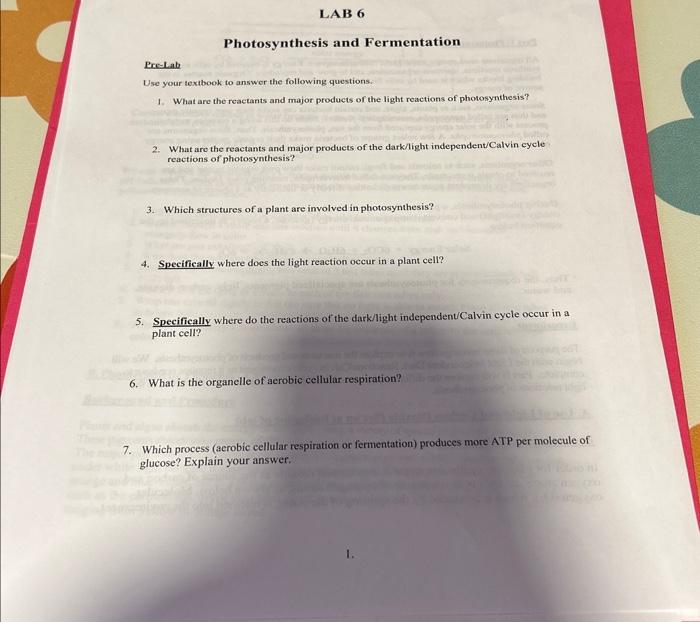Solved Prelab Use your textbook to answer the following | Chegg.com