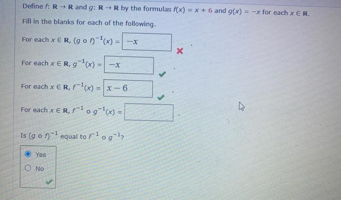 Solved Define f: R Rand g: R+R by the formulas f(x) = x + 6 | Chegg.com