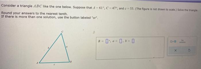 Solved Consider a triangle ABC like the one below. Suppose | Chegg.com