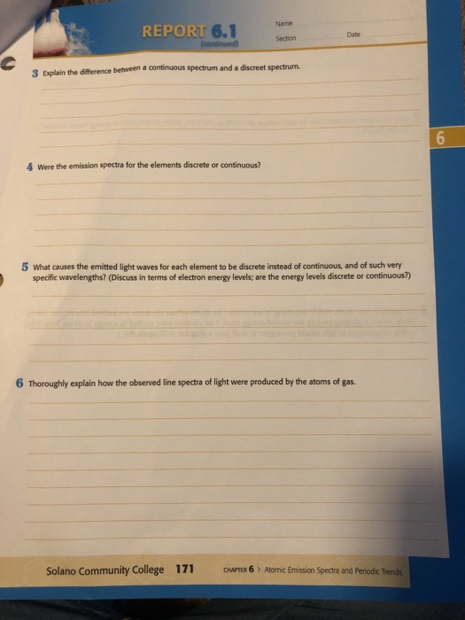 Solved Report 6 1 Section 3 Explain The Difference Between A