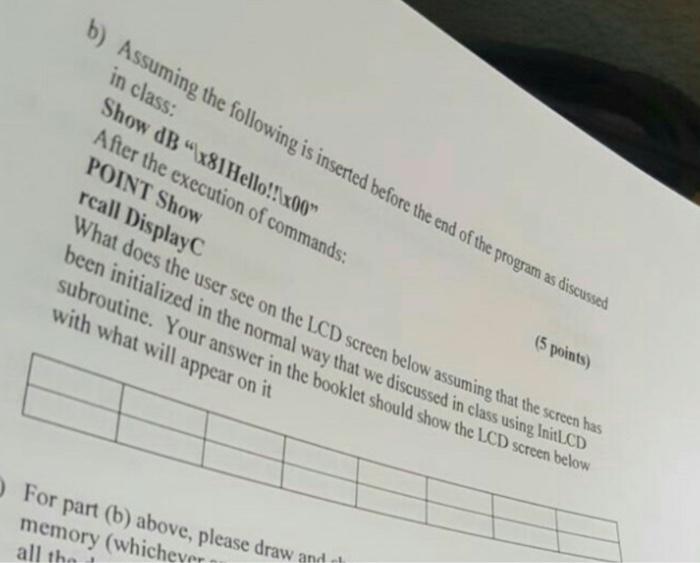 Solved b) | Chegg.com