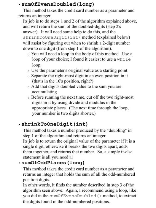 Solved 1. Add all the digits in the odd-numbered positions, | Chegg.com