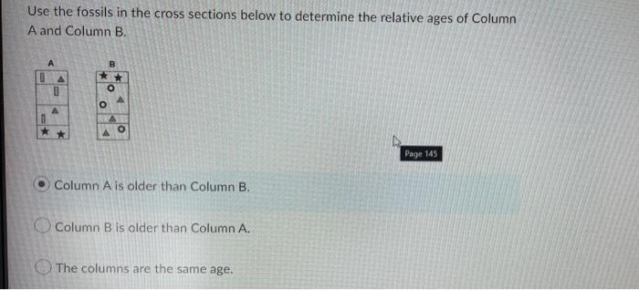 Solved Three geologic columns from three separate areas are | Chegg.com