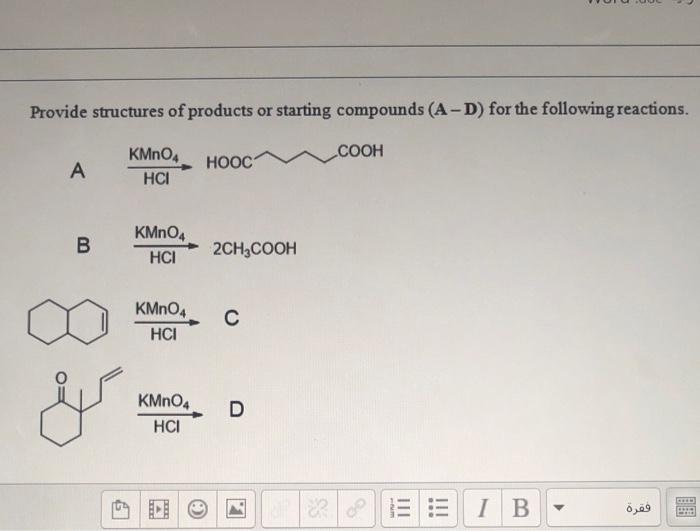 Solved Provide structures of products or starting compounds | Chegg.com