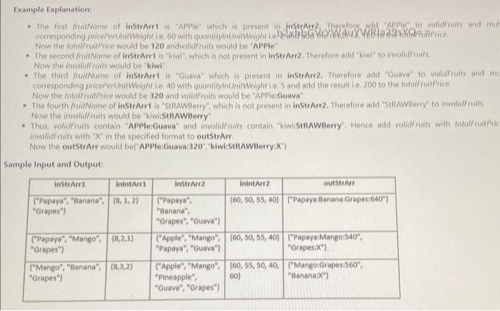 Solved Write a Java method to calculate the totalFruitPrice | Chegg.com