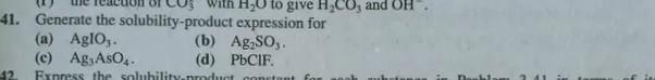 11. Generate the solubility-product expression for | Chegg.com