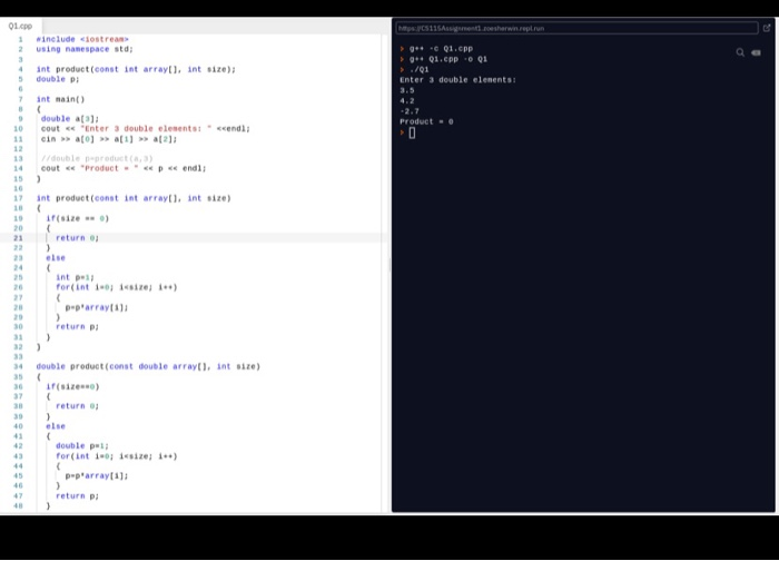Solved Question 1 (Marks 2). Write two overloaded functions | Chegg.com