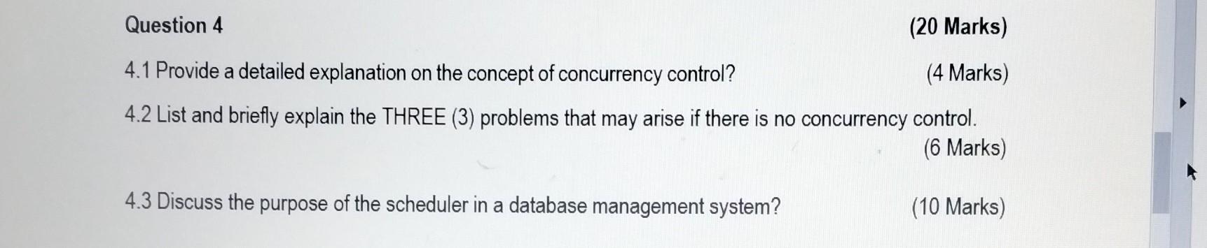 Solved Question 4 (20 Marks) 4.1 Provide a detailed | Chegg.com