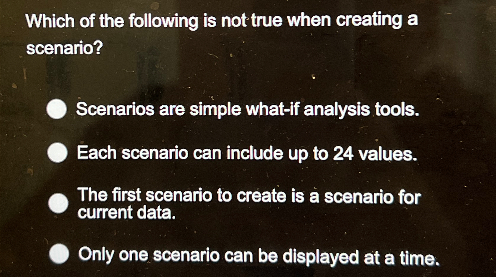 Solved Which of the following is not true when creating a | Chegg.com