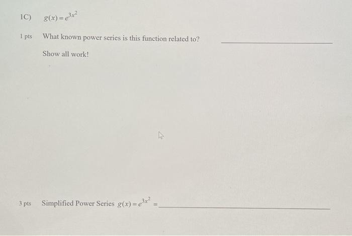 Solved 1. Use known Maclaurin series to formulate power | Chegg.com