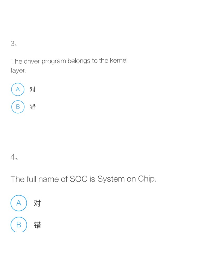 Solved 3. The driver program belongs to the kernel layer. A | Chegg.com