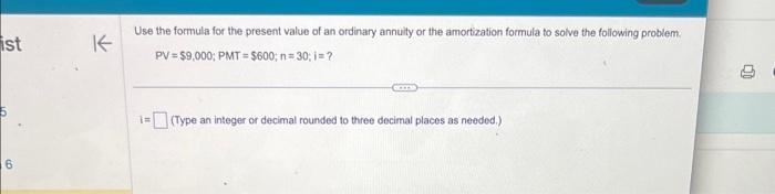 Solved Use the formula for the present value of an ordinary | Chegg.com