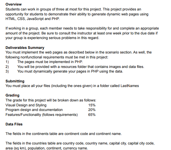 3) You must dynamically generate your pages in PHP | Chegg.com