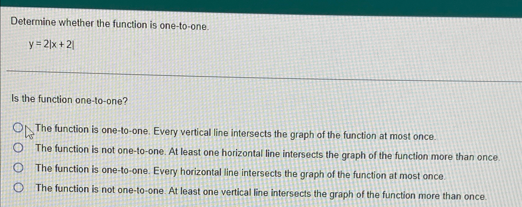 Solved Determine whether the function is | Chegg.com