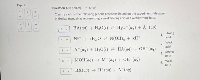 Solved Classify each of the following generic reactions | Chegg.com