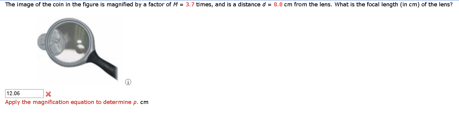 Solved The image of ﻿the coin in ﻿the figure is ﻿magnified | Chegg.com