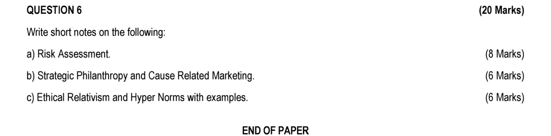 Solved QUESTION 6(20 Marks)Write short notes on the | Chegg.com Solved QUESTION 6(20 Marks)Write short notes on the | Chegg.com