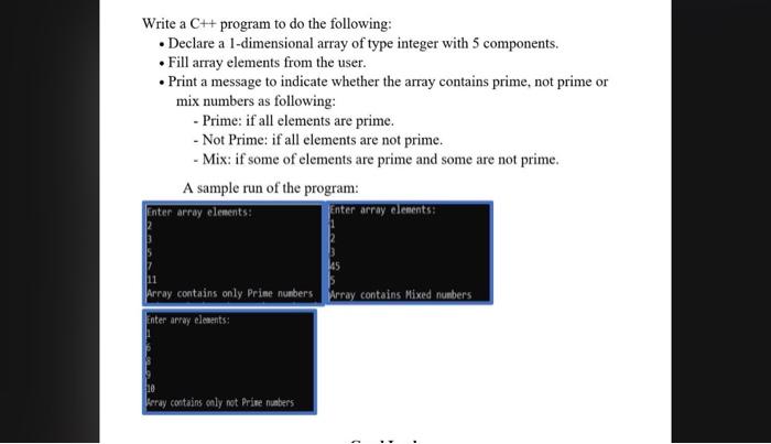 Solved Write a C++ program to do the following: - Declare a | Chegg.com