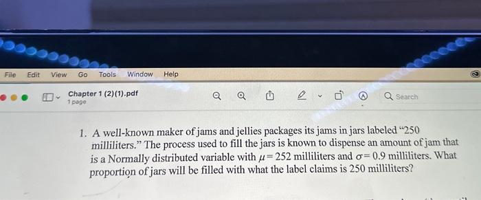 Solved File Edit View Go Tools Window Help Chapter 1 (2) | Chegg.com