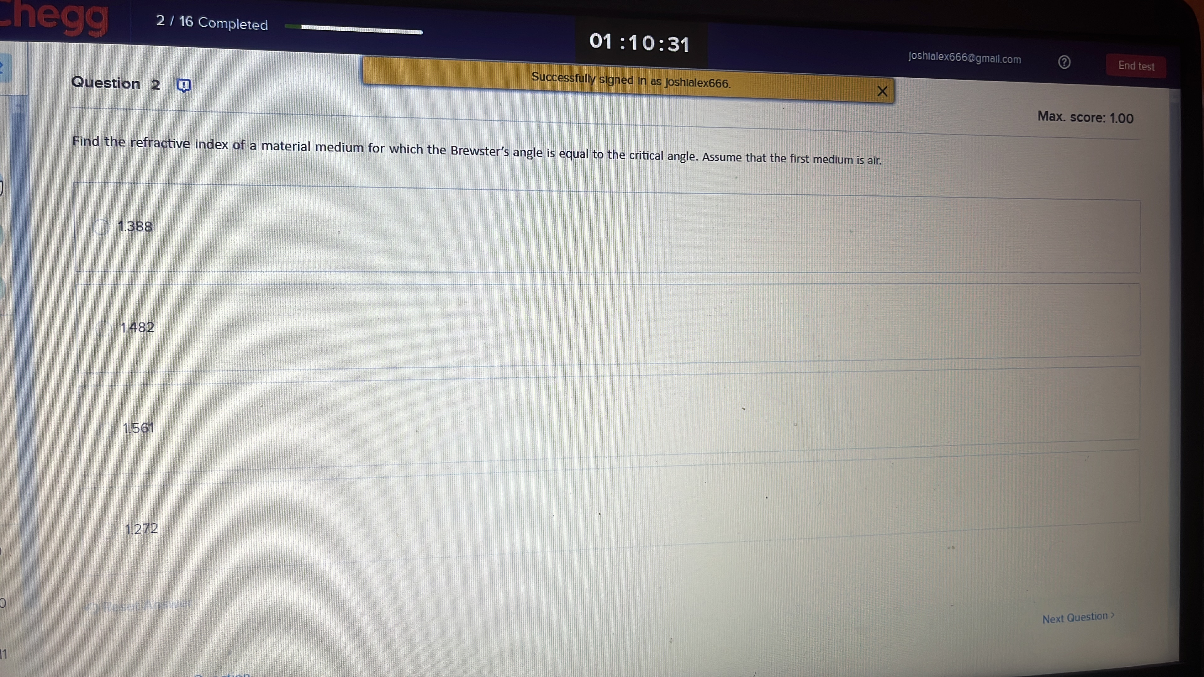 Solved Find the refractive index of a material medium for | Chegg.com