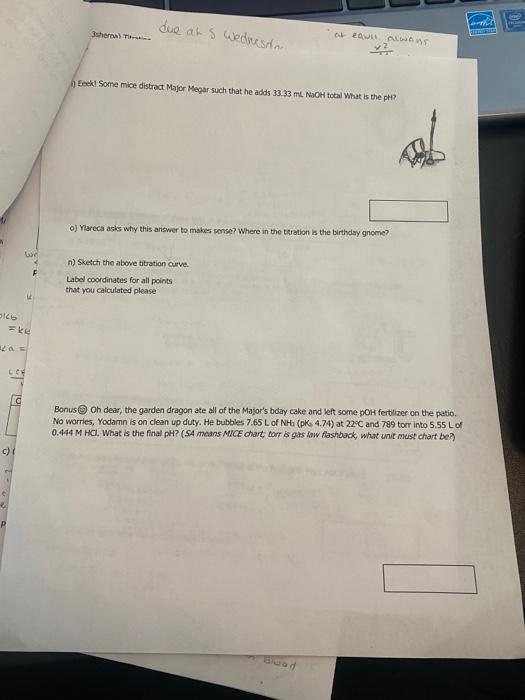 Solved please use the answers and data on the first page to | Chegg.com