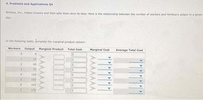 Solved 4. Problems and Applications 04 Nimbus, Inc., makes | Chegg.com