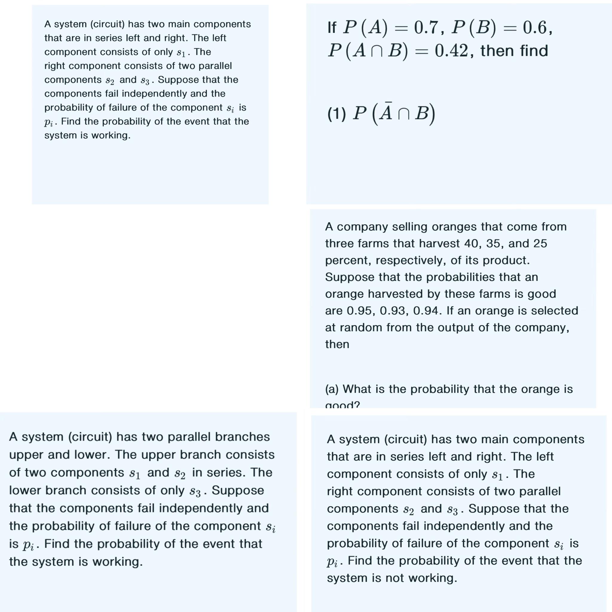 Solved A system (circuit) ﻿has two main components that are | Chegg.com
