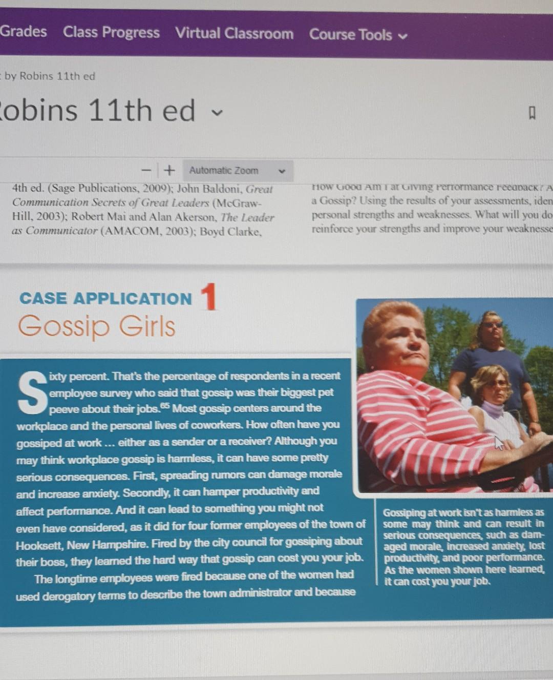 Solved Grades Class Progress Virtual Classroom Course Tools | Chegg.com