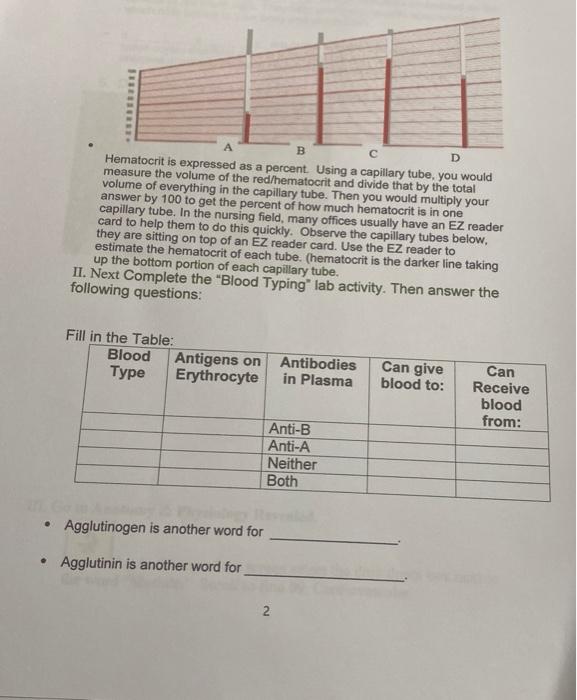 Solved Blood Lab 1. Start by completeing the Virtual Lab: | Chegg.com