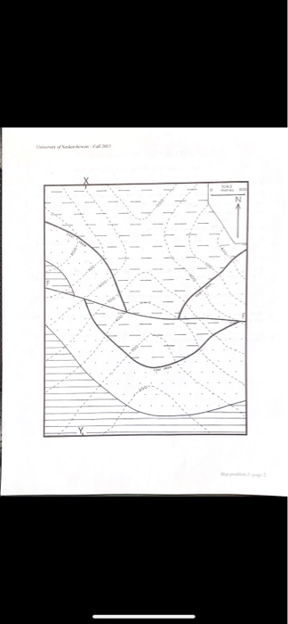 Solved On this map the topography is shown with dashed lines | Chegg.com