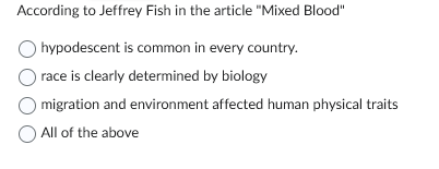 According to Jeffrey Fish in the article "Mixed | Chegg.com