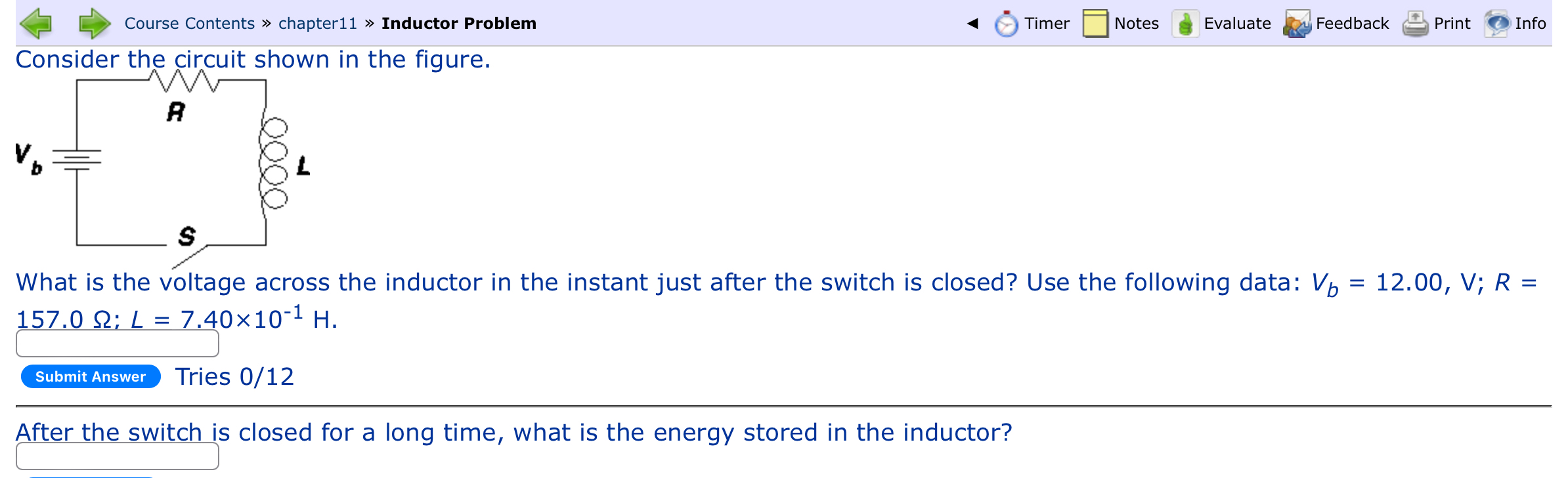 Solved Course Contents » ﻿chapter11» ﻿Inductor | Chegg.com