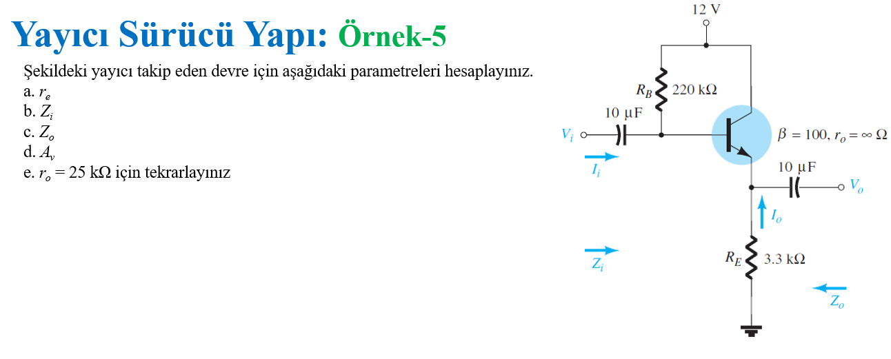 Solved Emitter Follower Circuit: Example-5For the emitter | Chegg.com