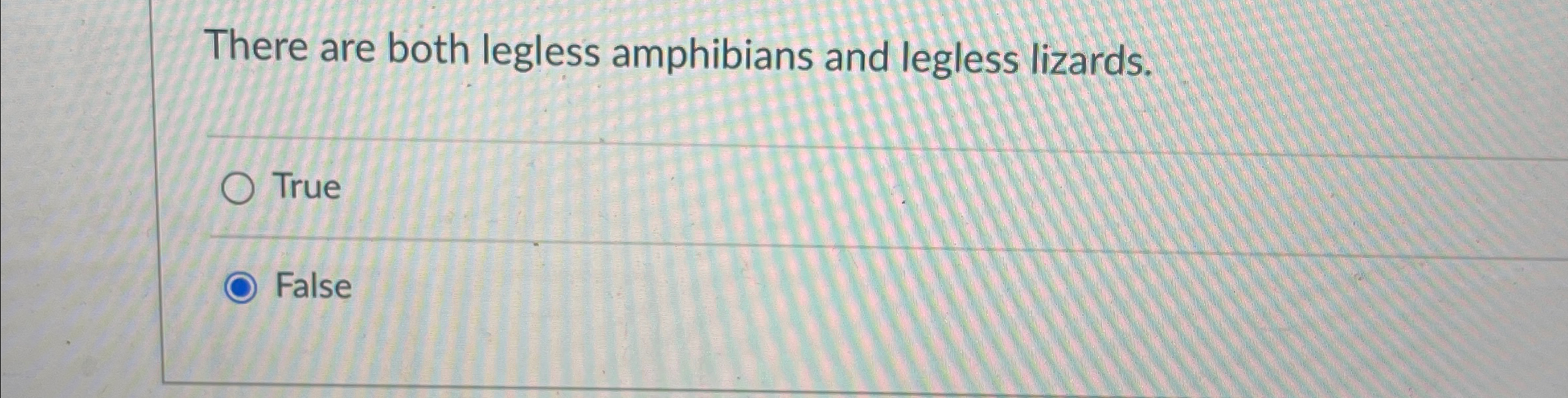 Solved There are both legless amphibians and legless | Chegg.com