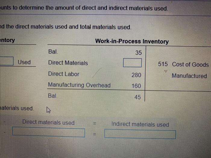 Solved Analyze the following T-accounts to determine the | Chegg.com