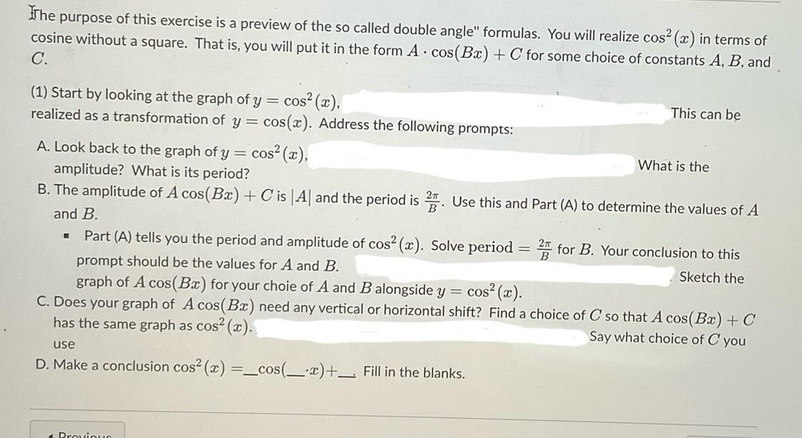The purpose of this exercise is a preview of the so | Chegg.com