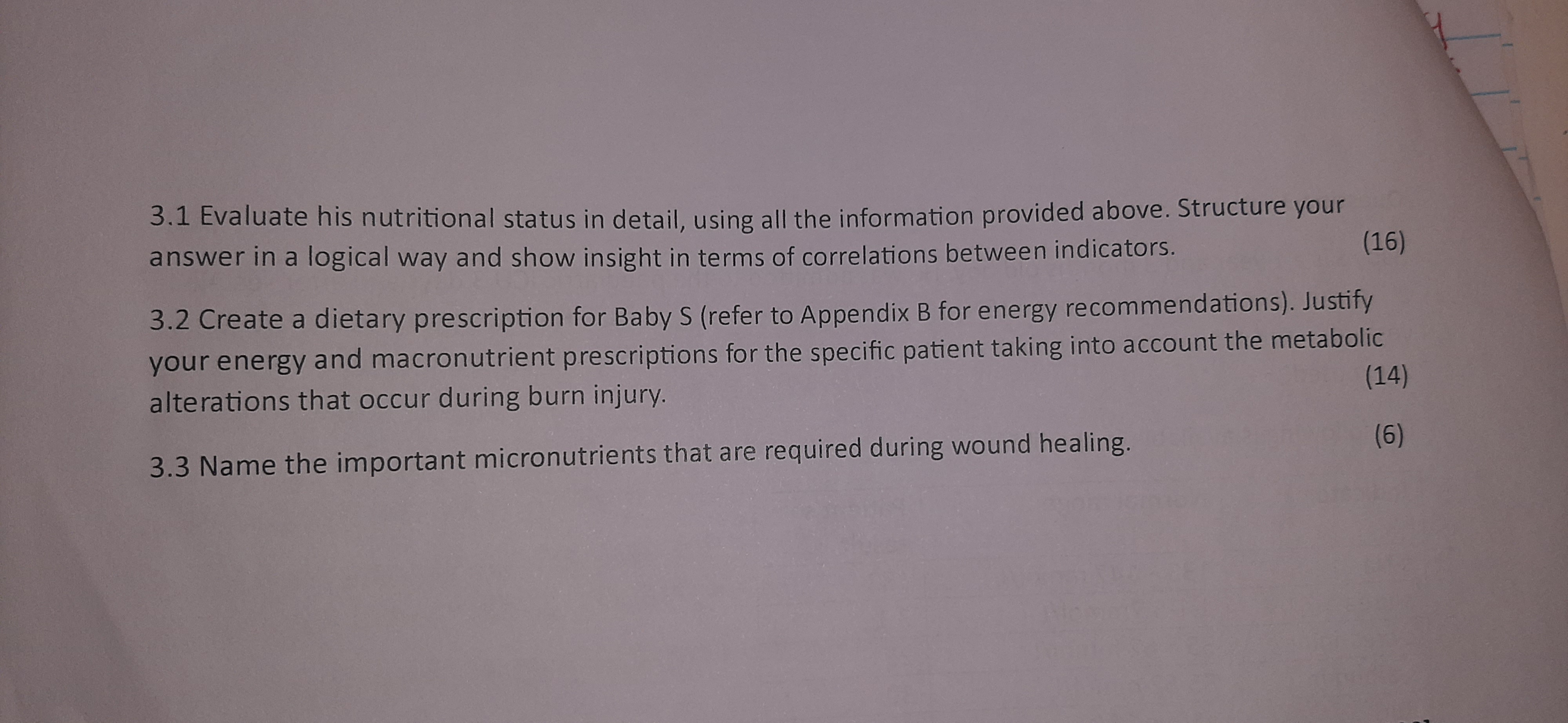 Solved Question 3[36]Baby S ﻿is a 1 ﻿year and 3 ﻿months old | Chegg.com