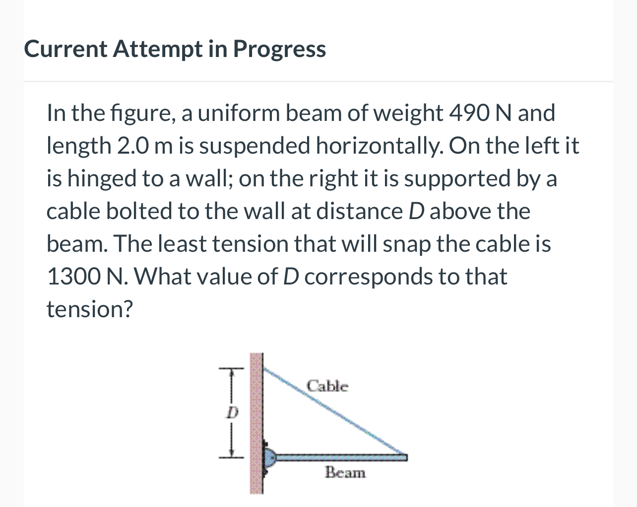 Solved Current Attempt in ProgressIn the figure, a uniform | Chegg.com