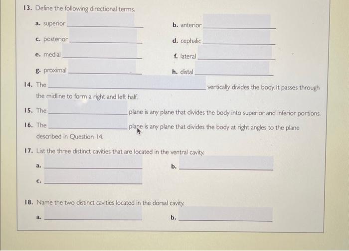 Solved Write your answers to the following questions. 1. The | Chegg.com