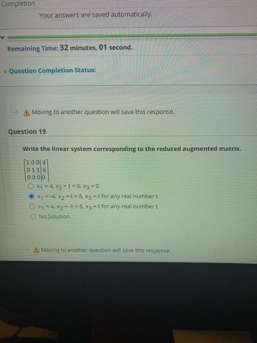 Solved Completion Your answers are saved automatically. | Chegg.com