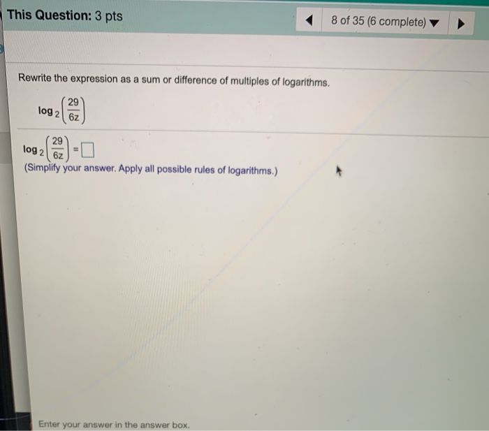 Solved rewrite the expression as a sum or difference of | Chegg.com