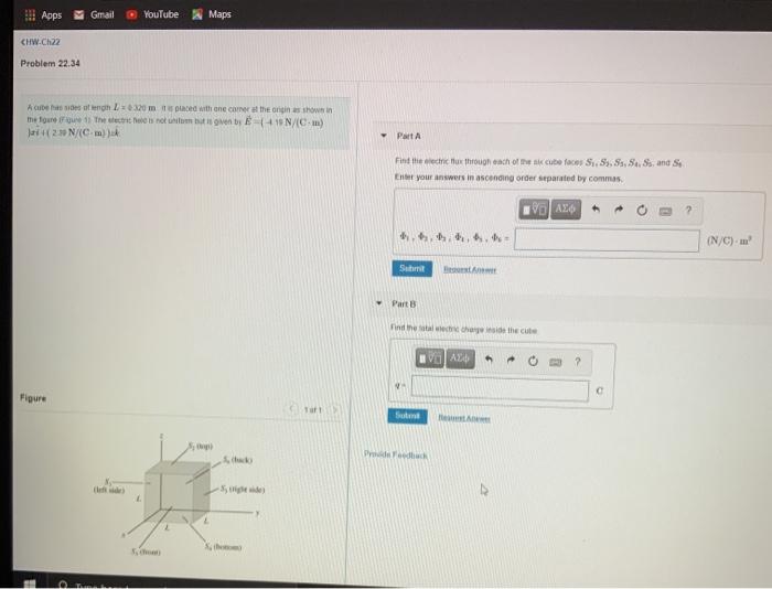 Apps Gmail YouTube Maps CHW.Ch22 Problem 22.34 A cute | Chegg.com
