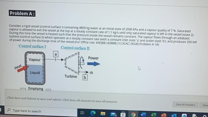 Solved Problem A: Consider a rigid vessel control surface 1) | Chegg.com