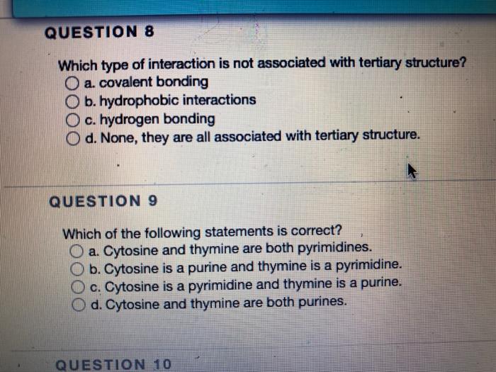 Solved QUESTION 8 Which type of interaction is not | Chegg.com