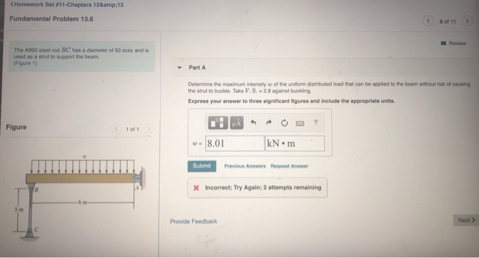 Solved Review The A992 stool rod BC has a diameter of 50 mm | Chegg.com
