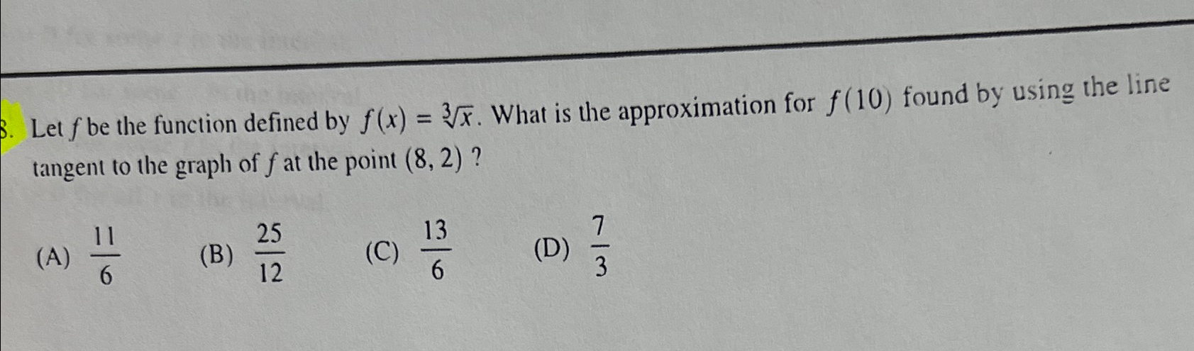 Solved Let f ﻿be the function defined by f(x)=x3. ﻿What is | Chegg.com