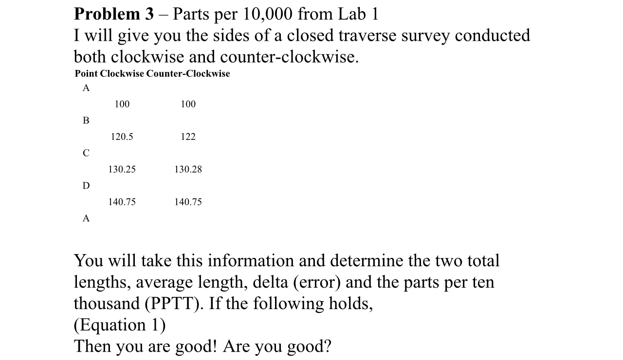 Solved Problem 3 - ﻿Parts per 10,000 ﻿from Lab 1I will give | Chegg.com