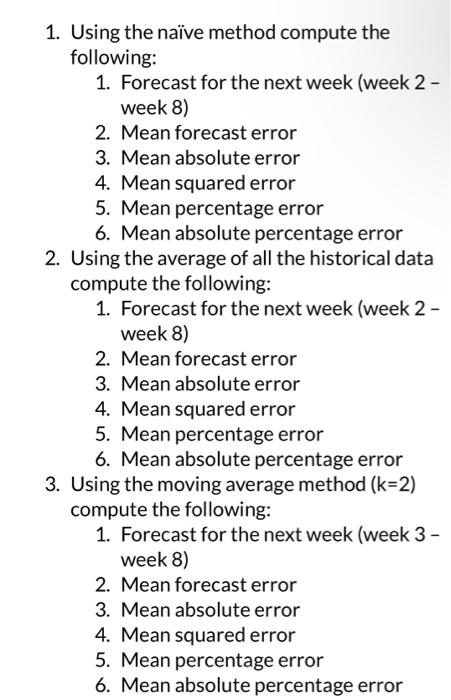 Solved 1. Using the naïve method compute the following: 1. | Chegg.com