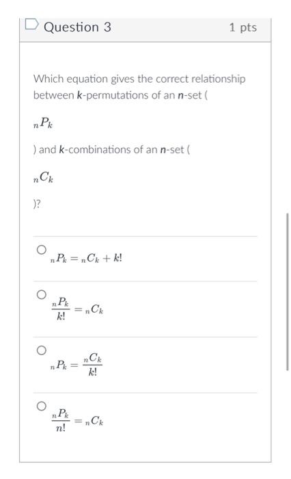 Solved Which equation gives the correct relationship between | Chegg.com