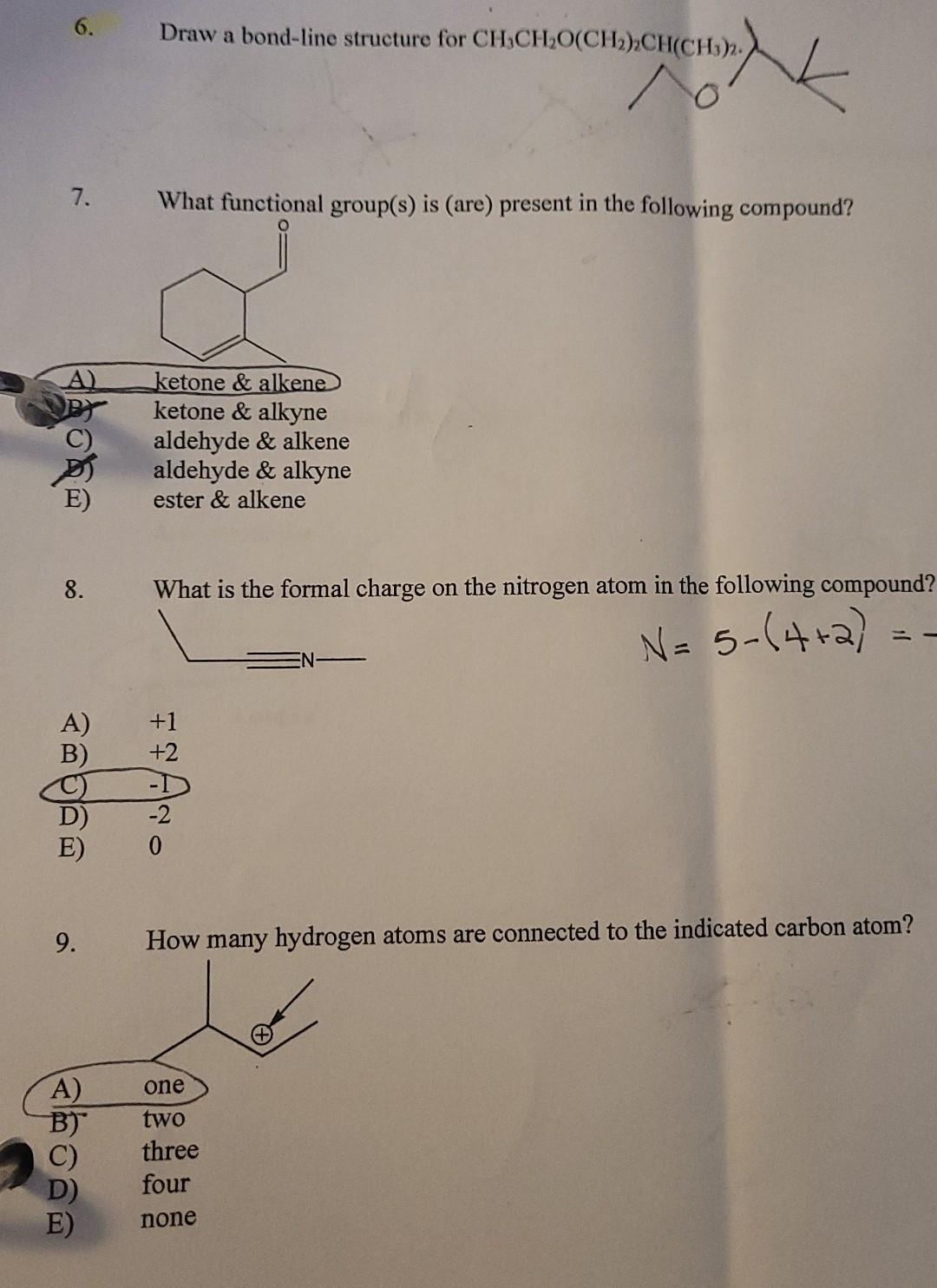 Solved 6. Draw a bond-line structure for CH | Chegg.com